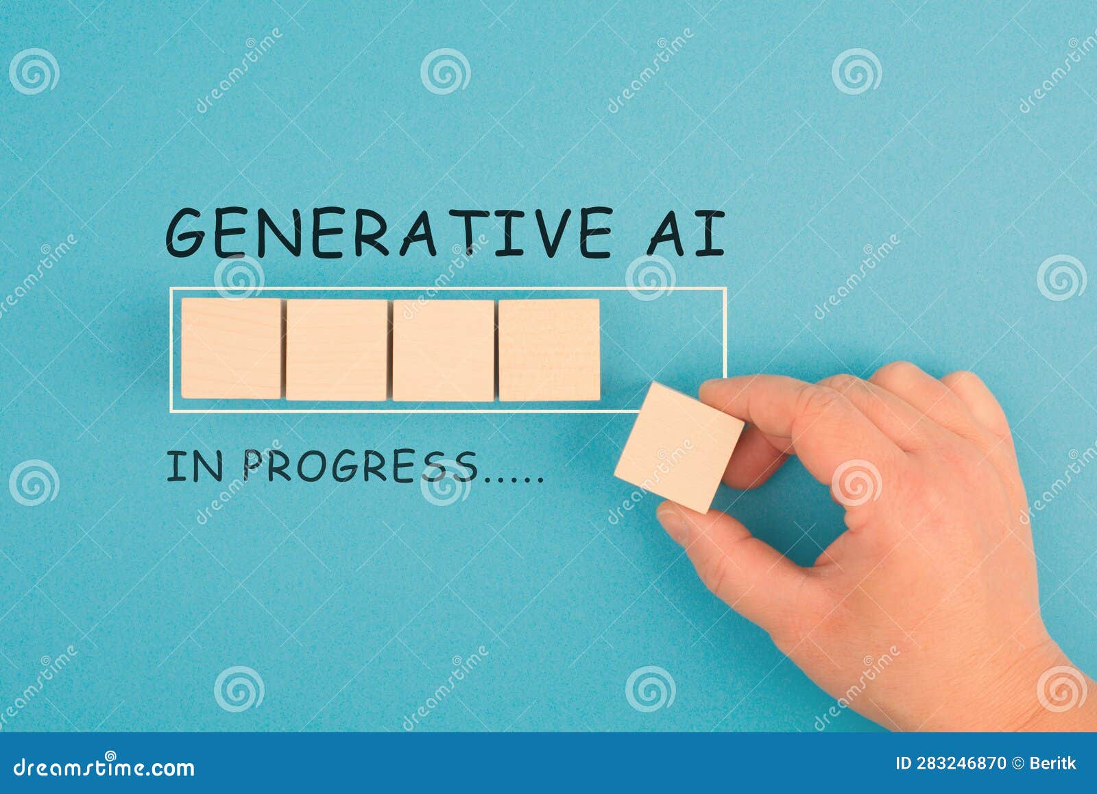 Generative AI in Progress, Loading Bar, Artificial Intelligence in ...