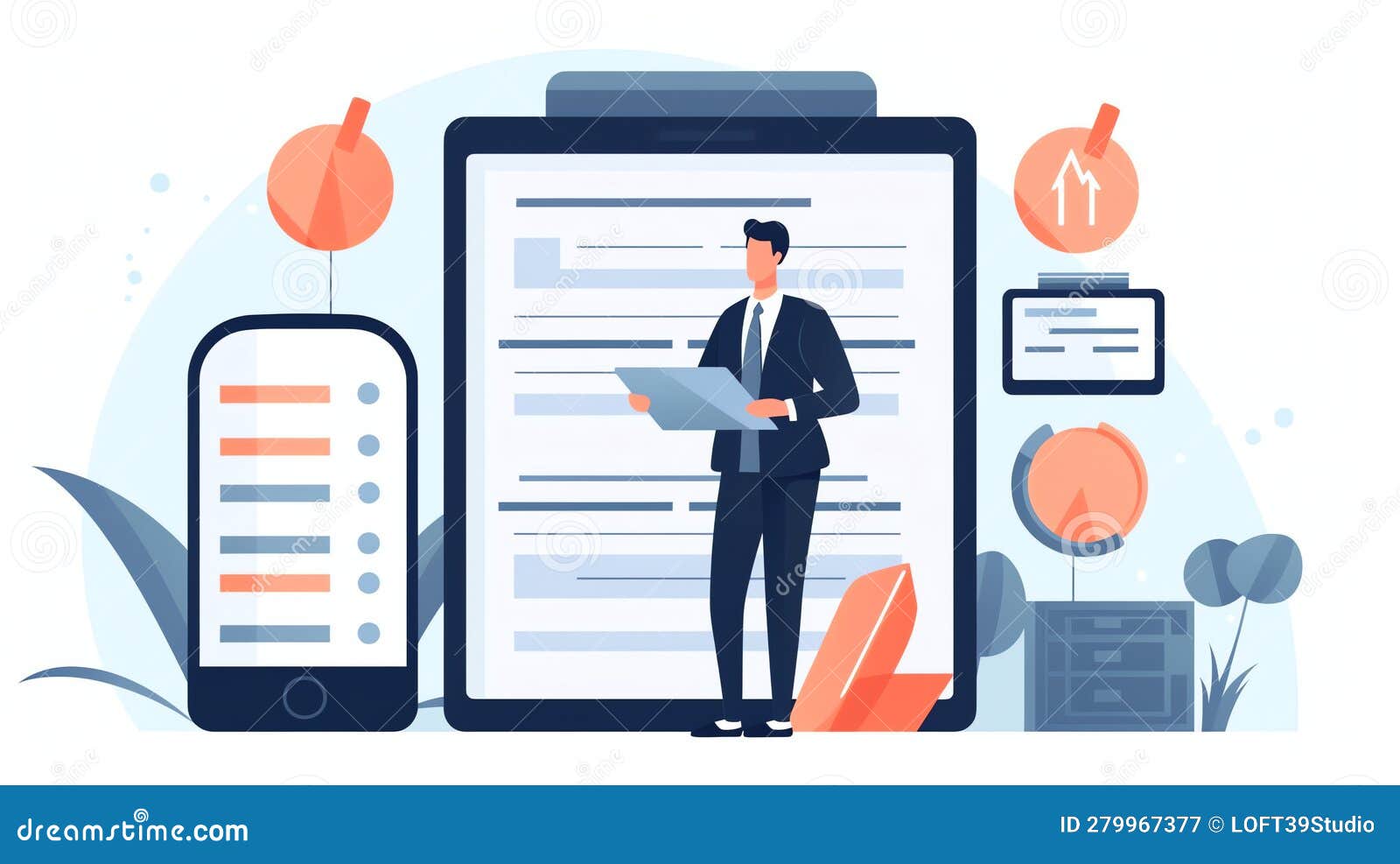 Generative AI Proofreading- Stock Illustration - Illustration of mobile ...