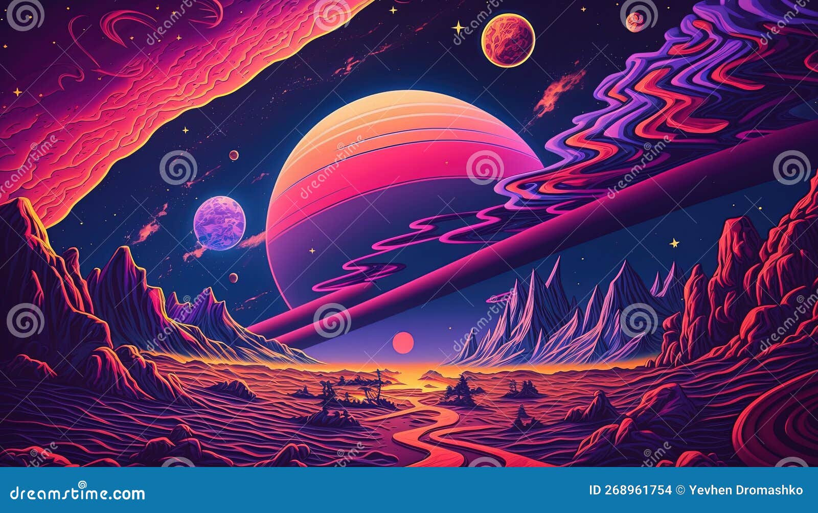 Psychedelic Space Backgrounds