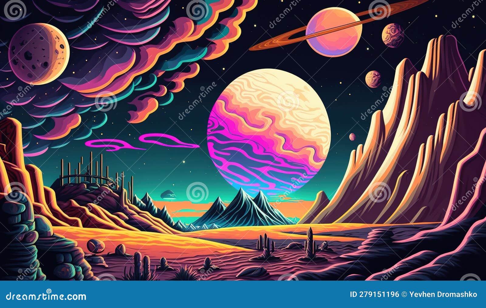 Psychedelic Space Backgrounds