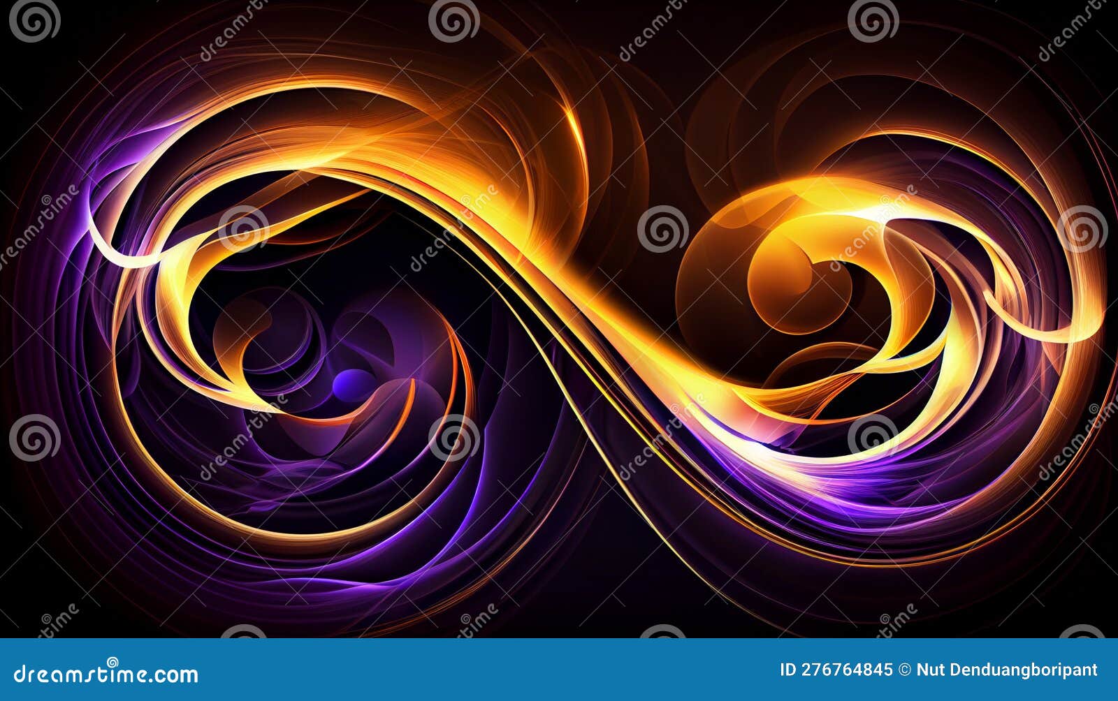 Generative AI, Radiant Rhythm: Abstract Background in Two Bright Colors ...