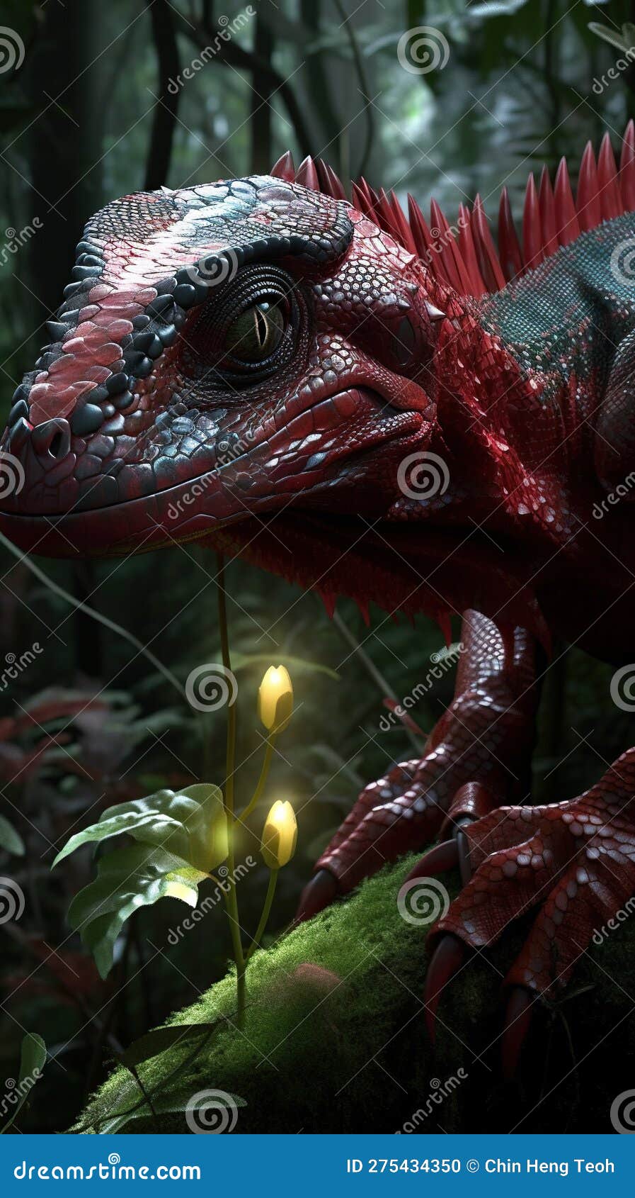 Generative AI, Baby Of Velociraptor, Ancient Carnivore Dinosaur ...