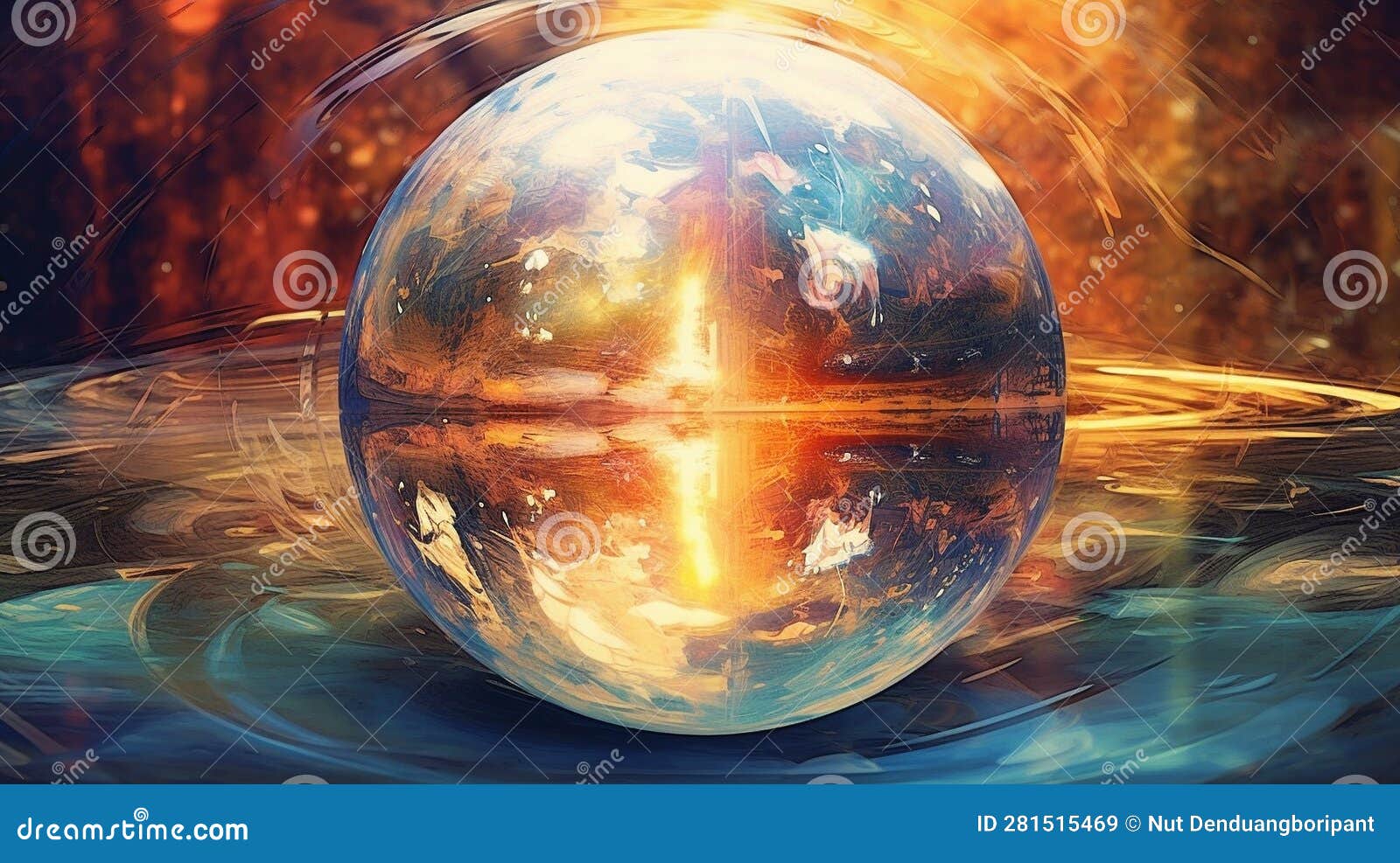 Generative AI, Reflective Illusions Royalty-Free Stock Photography ...