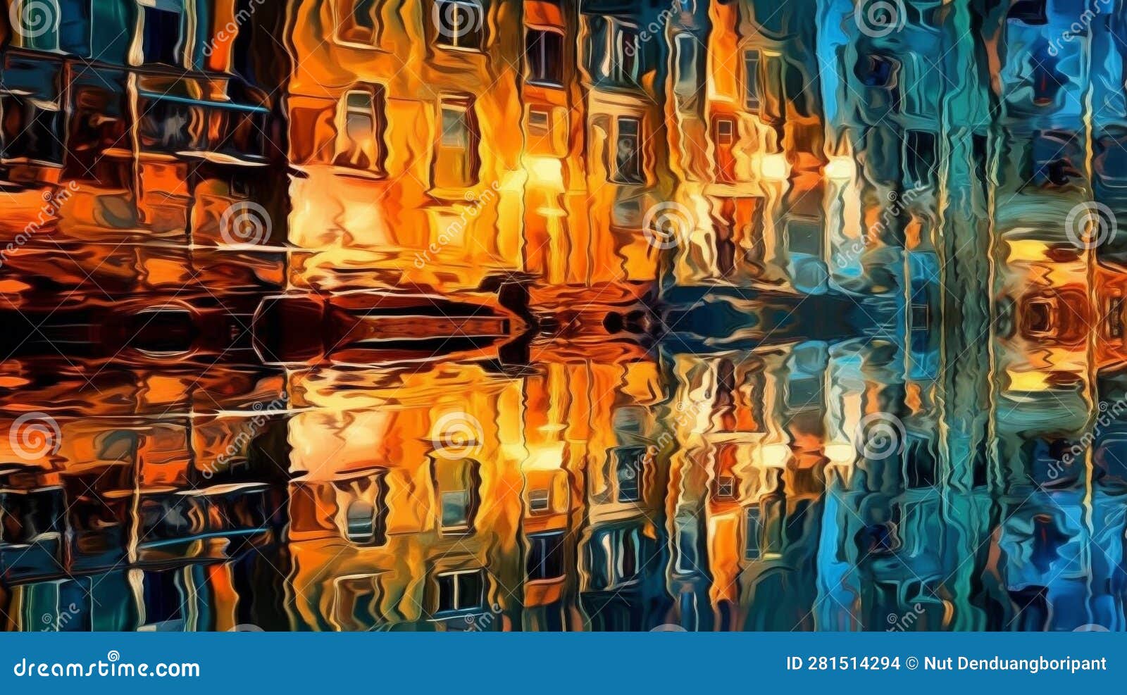 Generative AI, Reflective Rhapsody Stock Illustration - Illustration of ...