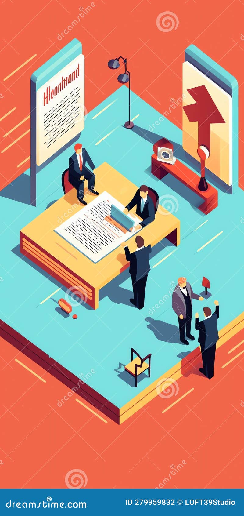 Generative AI Regulation Concept- Stock Illustration - Illustration of ...