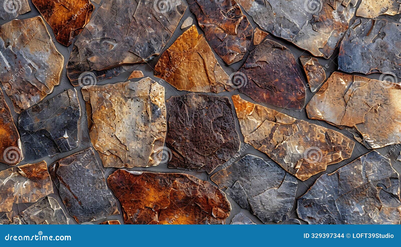 Generative AI Rustic Brown Red Stone Texture Random Parking Tile Design ...