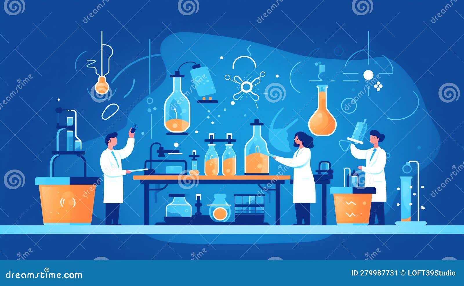 Generative AI Scientific Method Concept- Stock Illustration ...