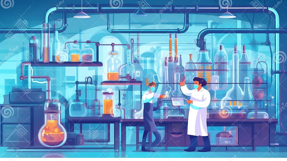 Generative AI Scientists Create Cyborgs in- Stock Illustration - Illustration of innovation ...