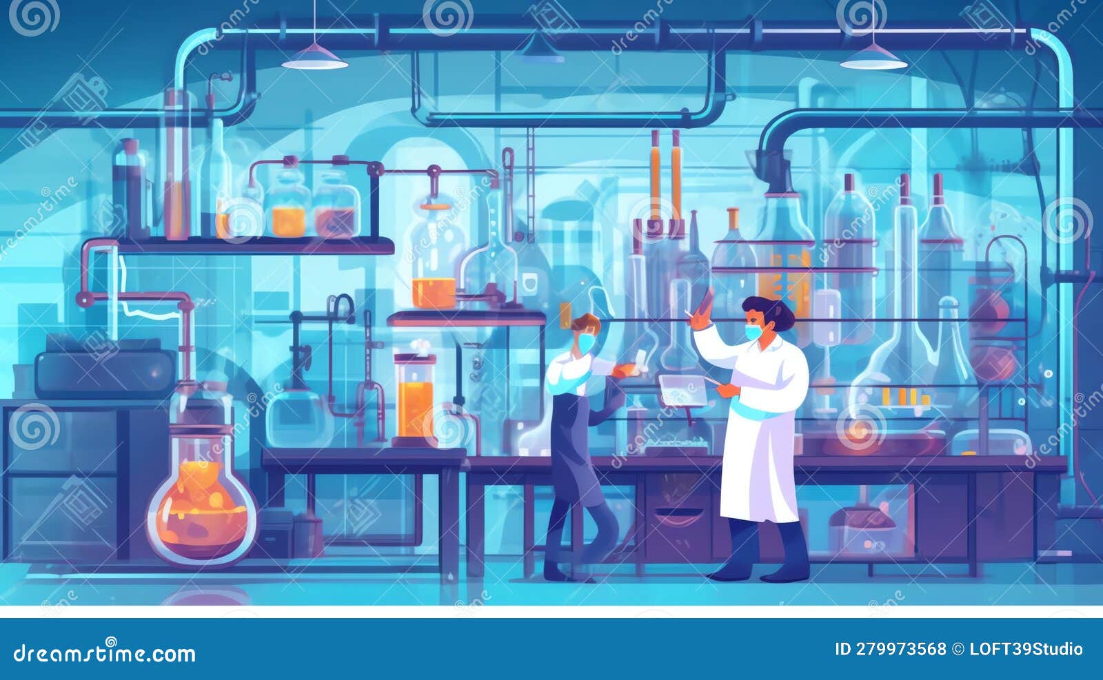 Scientists Create Cyborgs In Laboratory Set. Robot Creating Stages Process. Making Hardware And ...