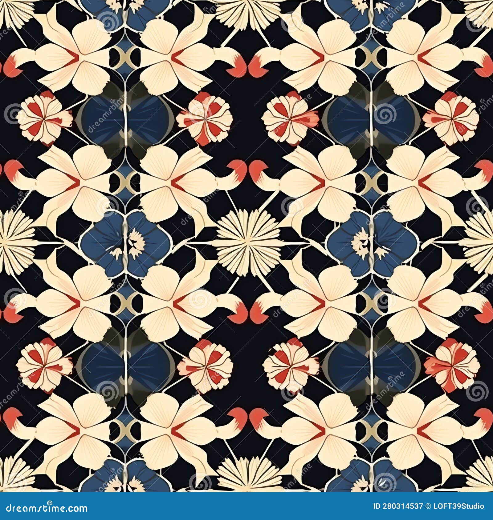 Generative AI 20 Seamless Japanese Pattern- Stock Illustration ...