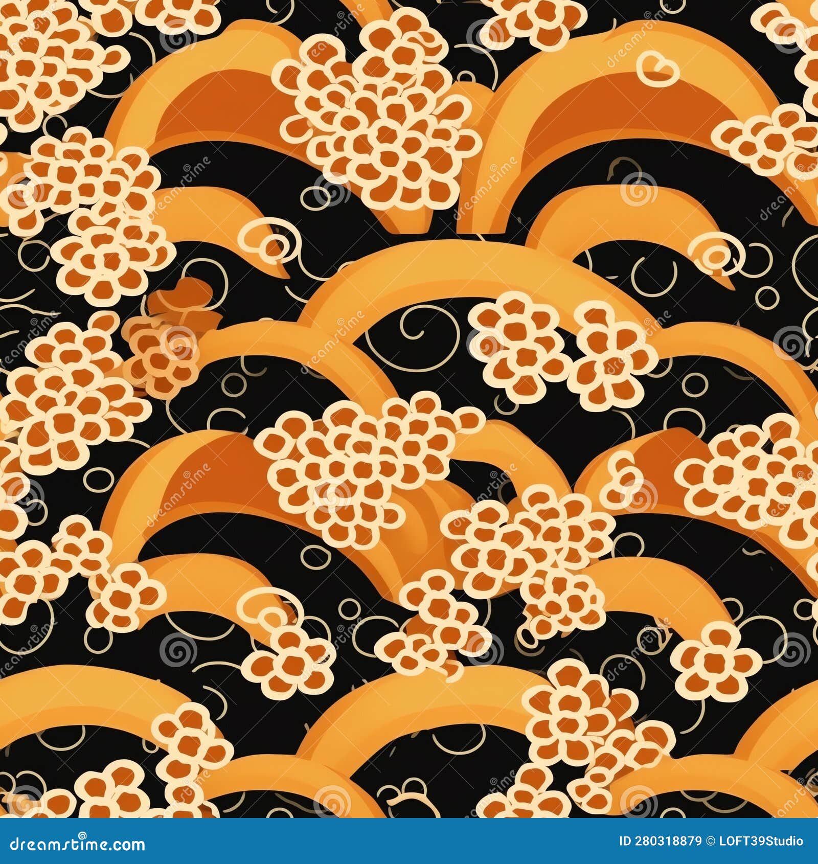 Generative AI 20 Seamless Japanese Pattern- Stock Illustration ...