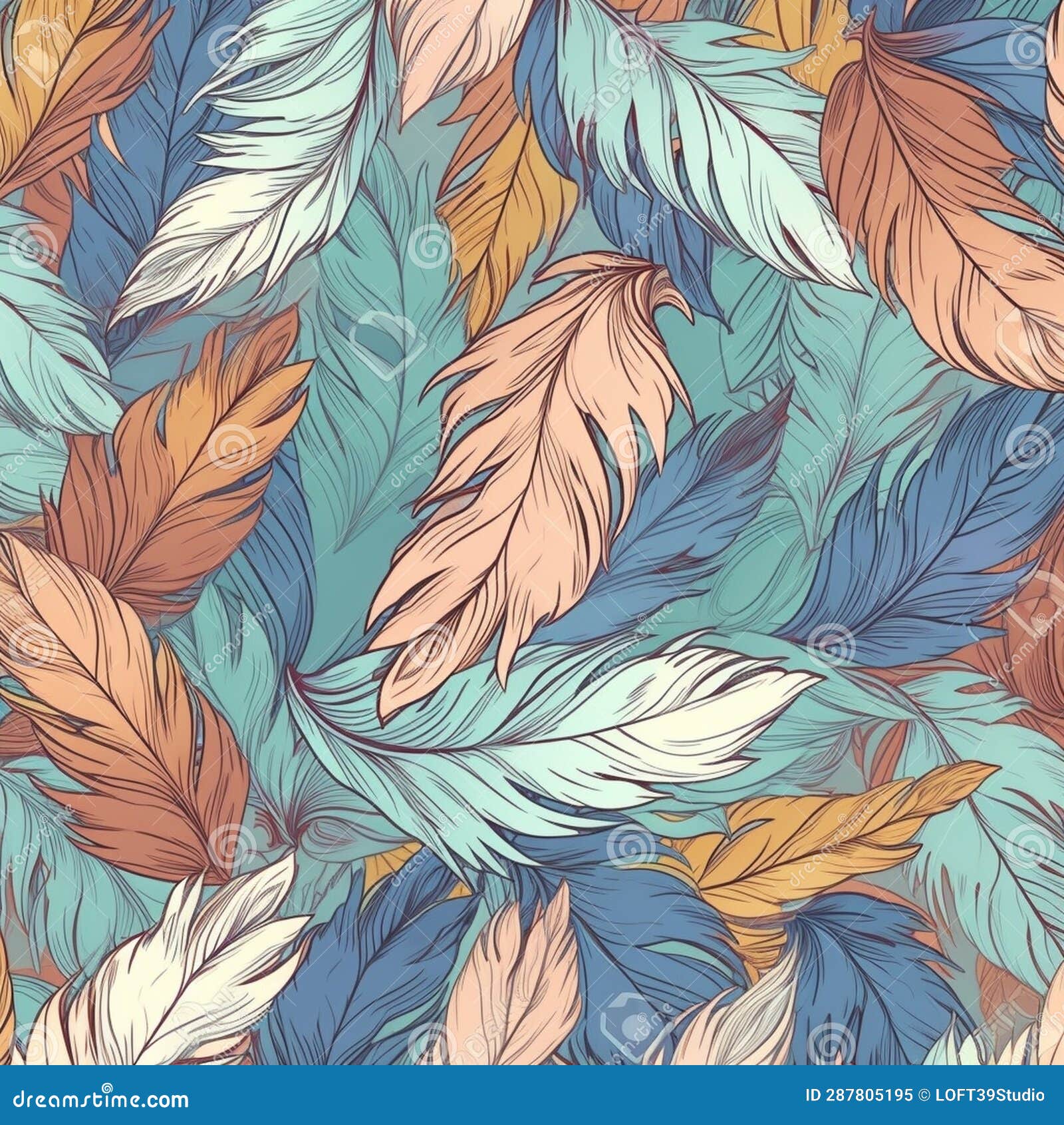 Seamless_pattern_made_from_bird_feathers_1690601519930_1 Stock ...
