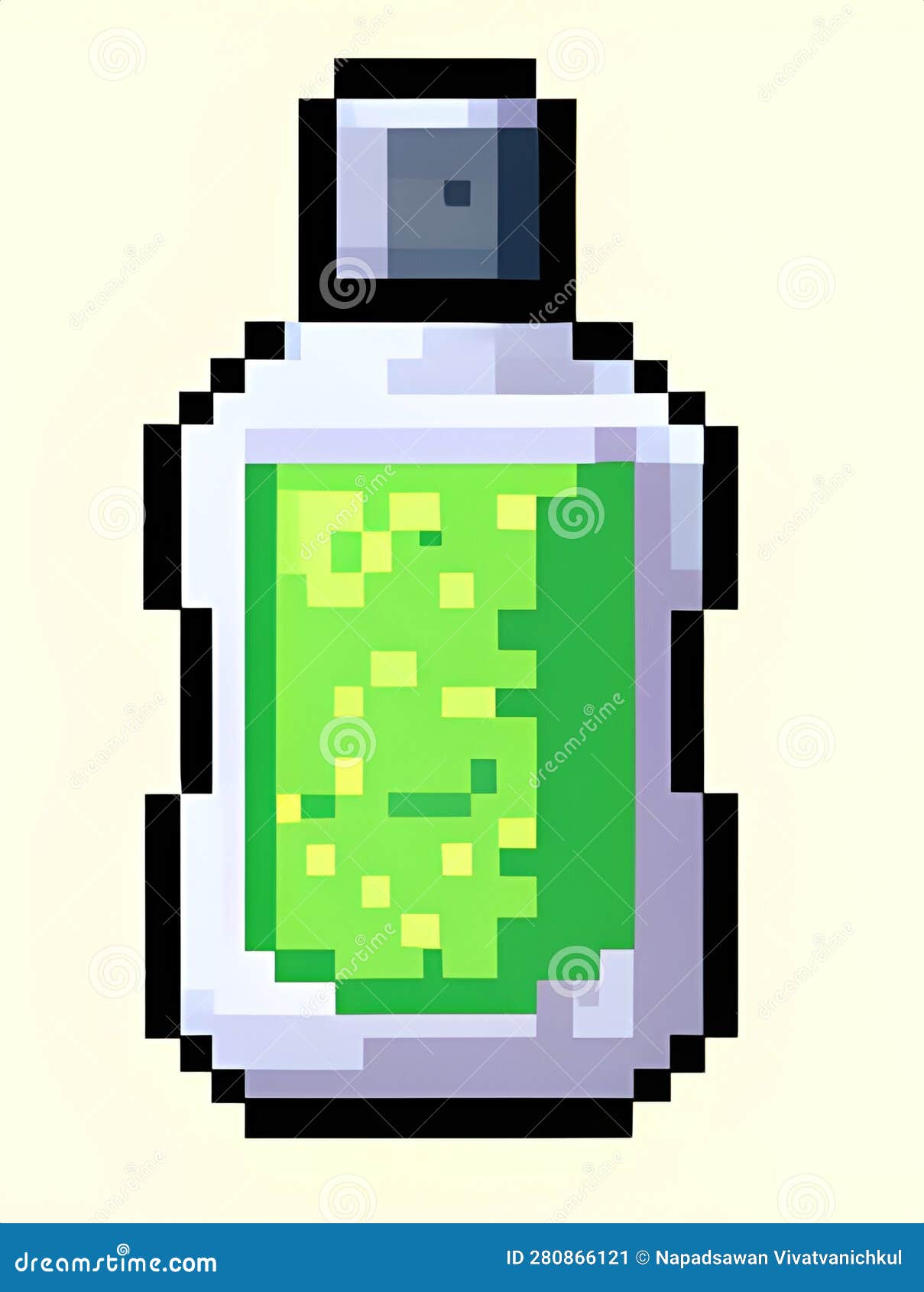 Shampoo Pixel Art. Generative AI. Stock Illustration - Illustration of ...