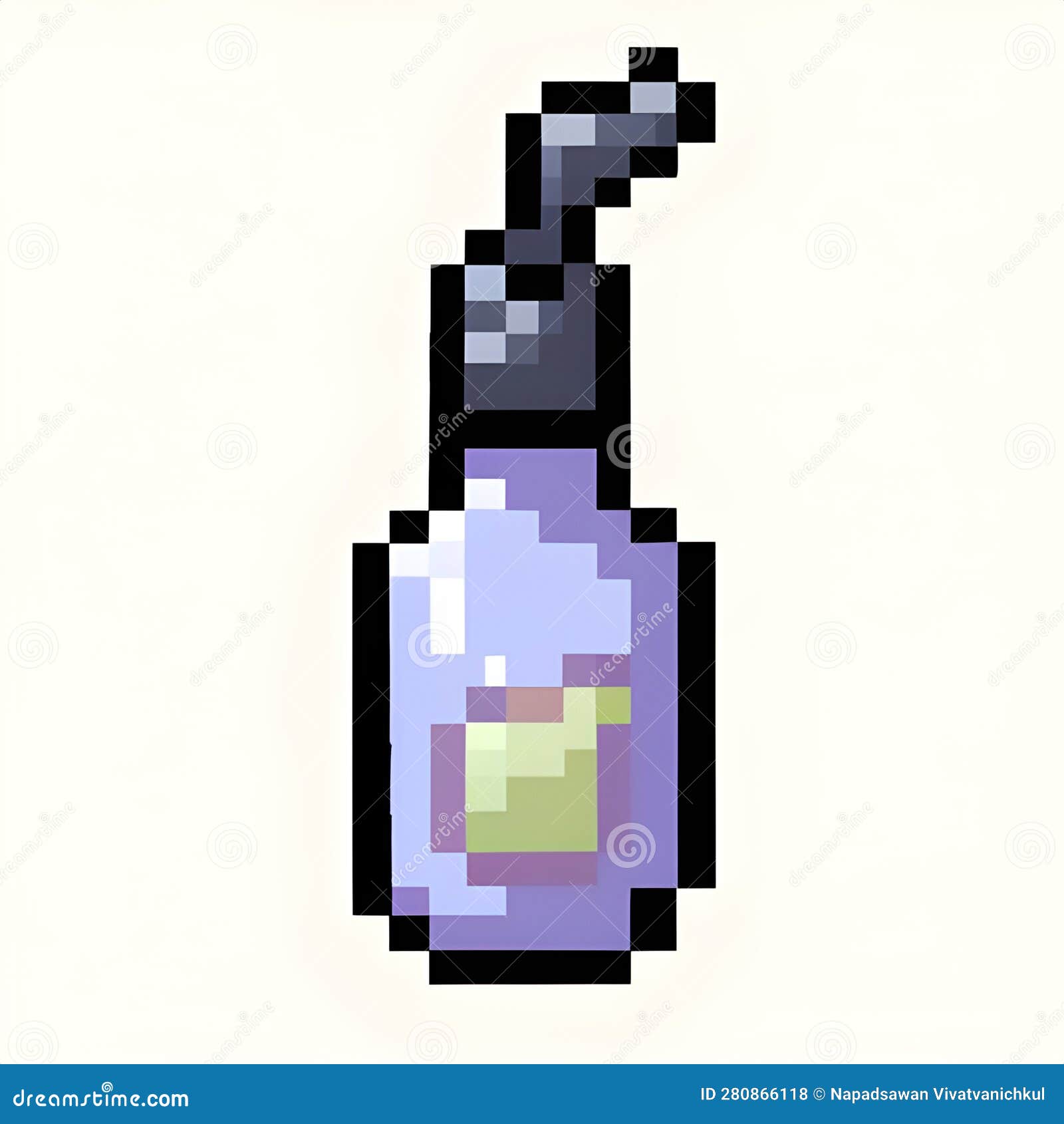 Shampoo Pixel Art. Generative AI. Stock Illustration - Illustration of ...
