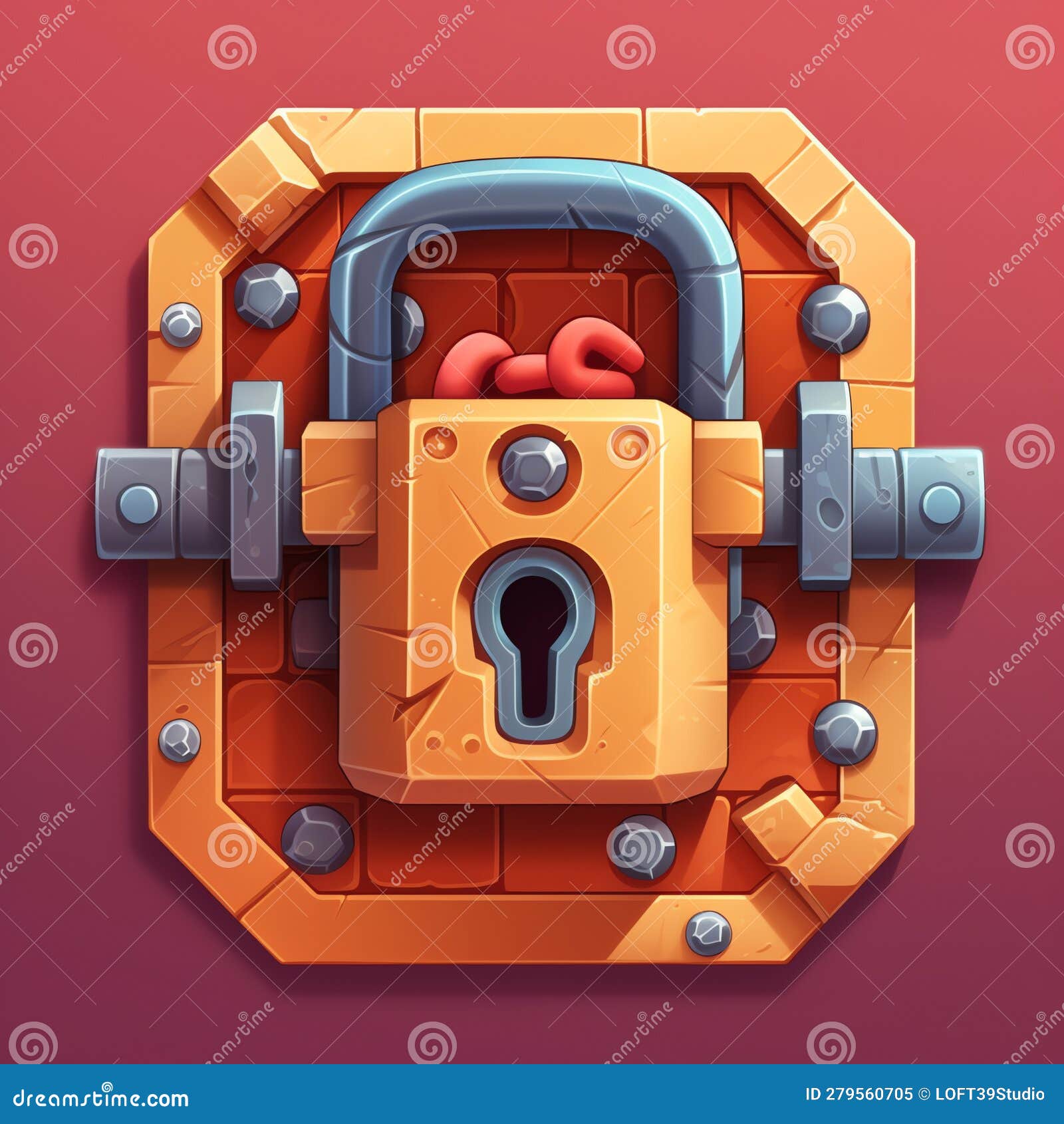 Generative AI Shield- stock illustration. Illustration of padlock ...