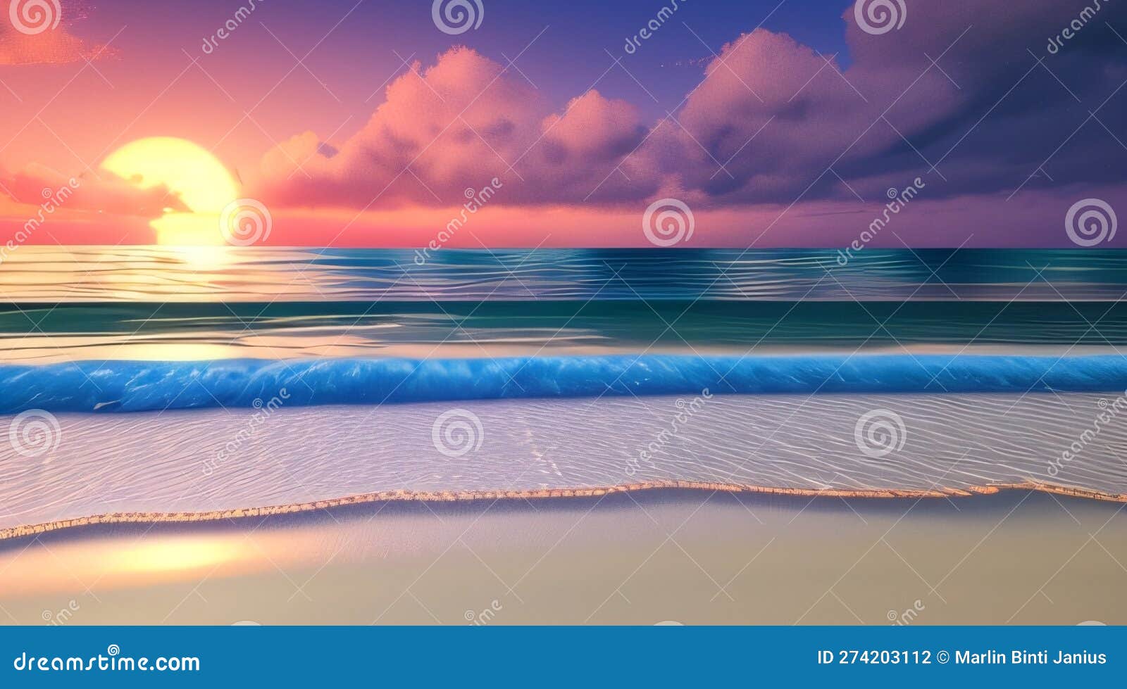 Generative AI Silhouette Sun Set Down Illustration Stock Illustration ...