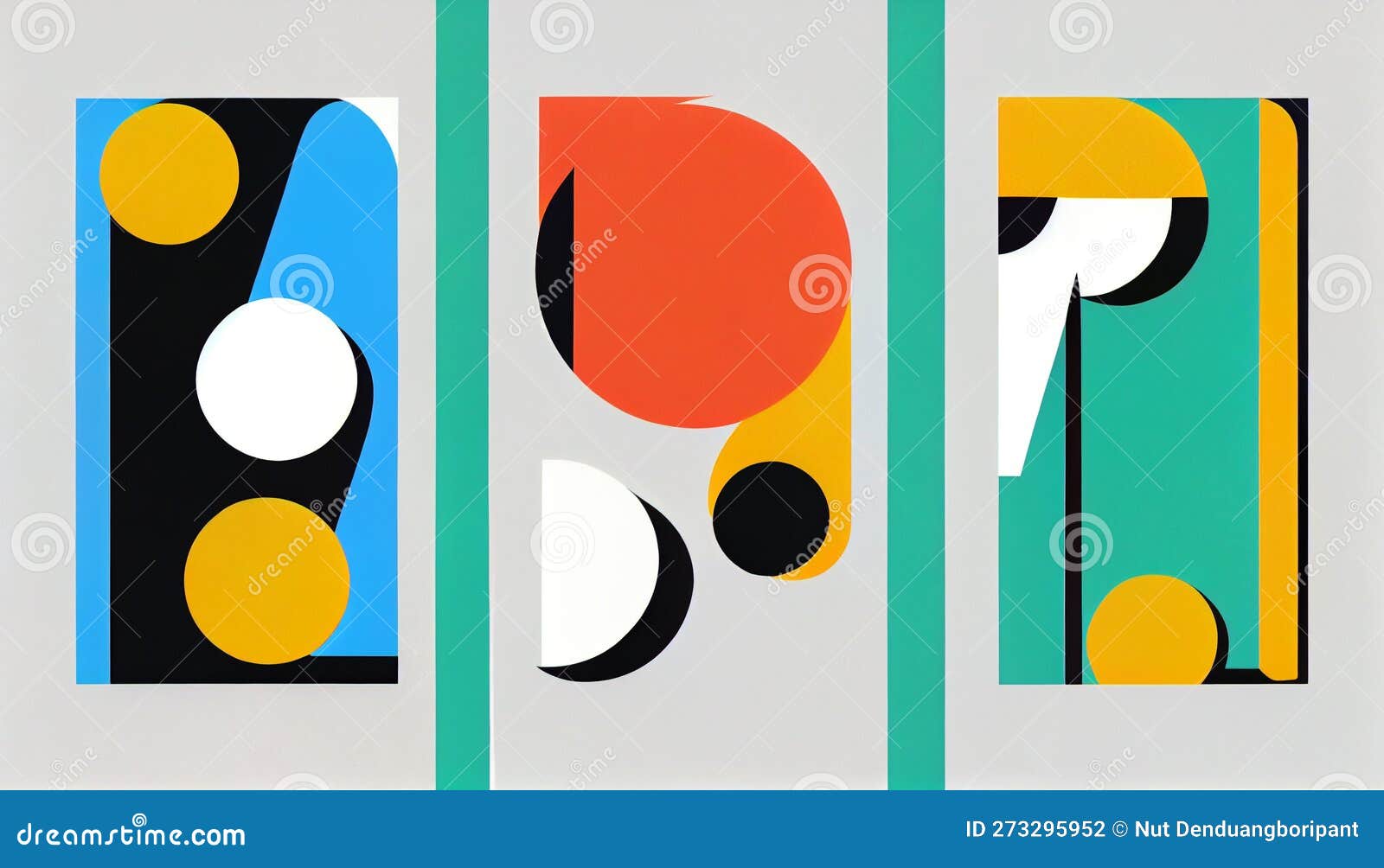 Generative AI, Simplicity in Color: a Bold and Eye-Catching Geometric ...