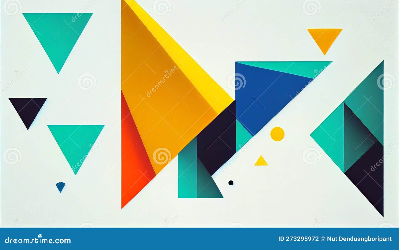 Generative AI, Simplicity in Color: a Bold and Eye-Catching Geometric ...