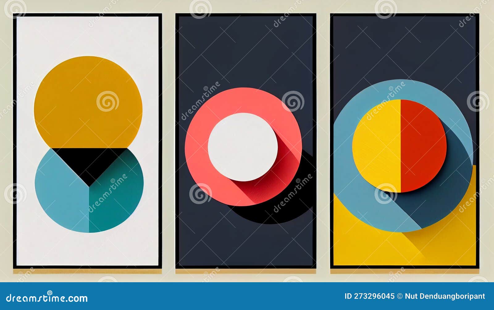 Generative AI, Simplicity in Color: a Bold and Eye-Catching Geometric ...