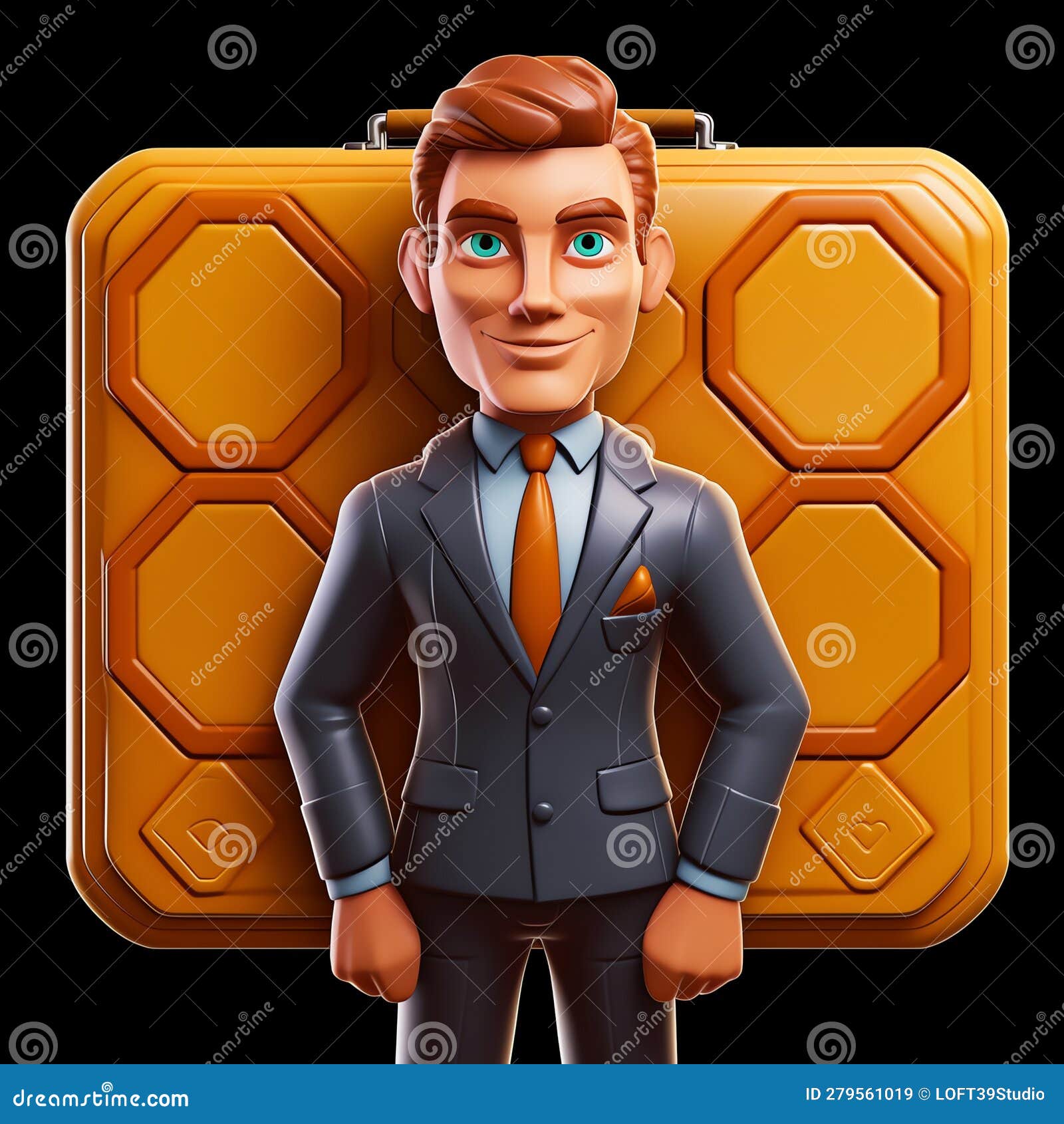 Generative AI Smiling Businessman in Suit- Stock Illustration ... Generative AI Smiling Businessman in Suit- Stock Illustration ...