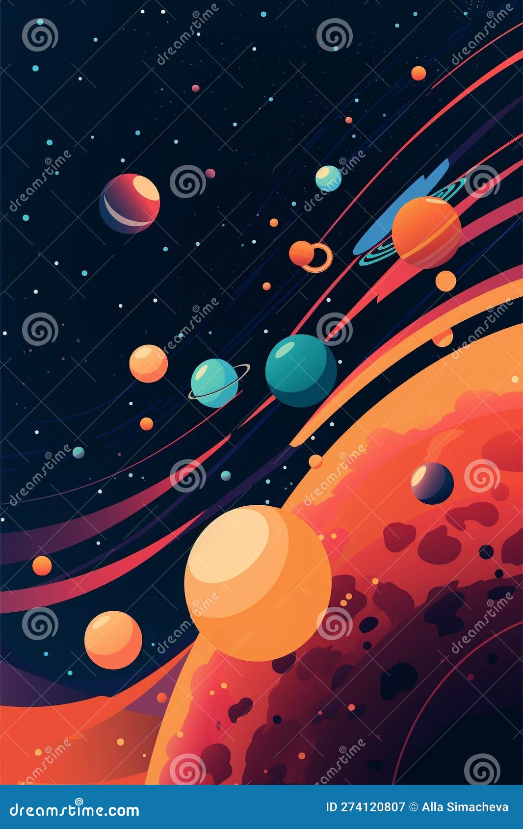 Generative Ai Space Abstract Background Stock Illustration ...