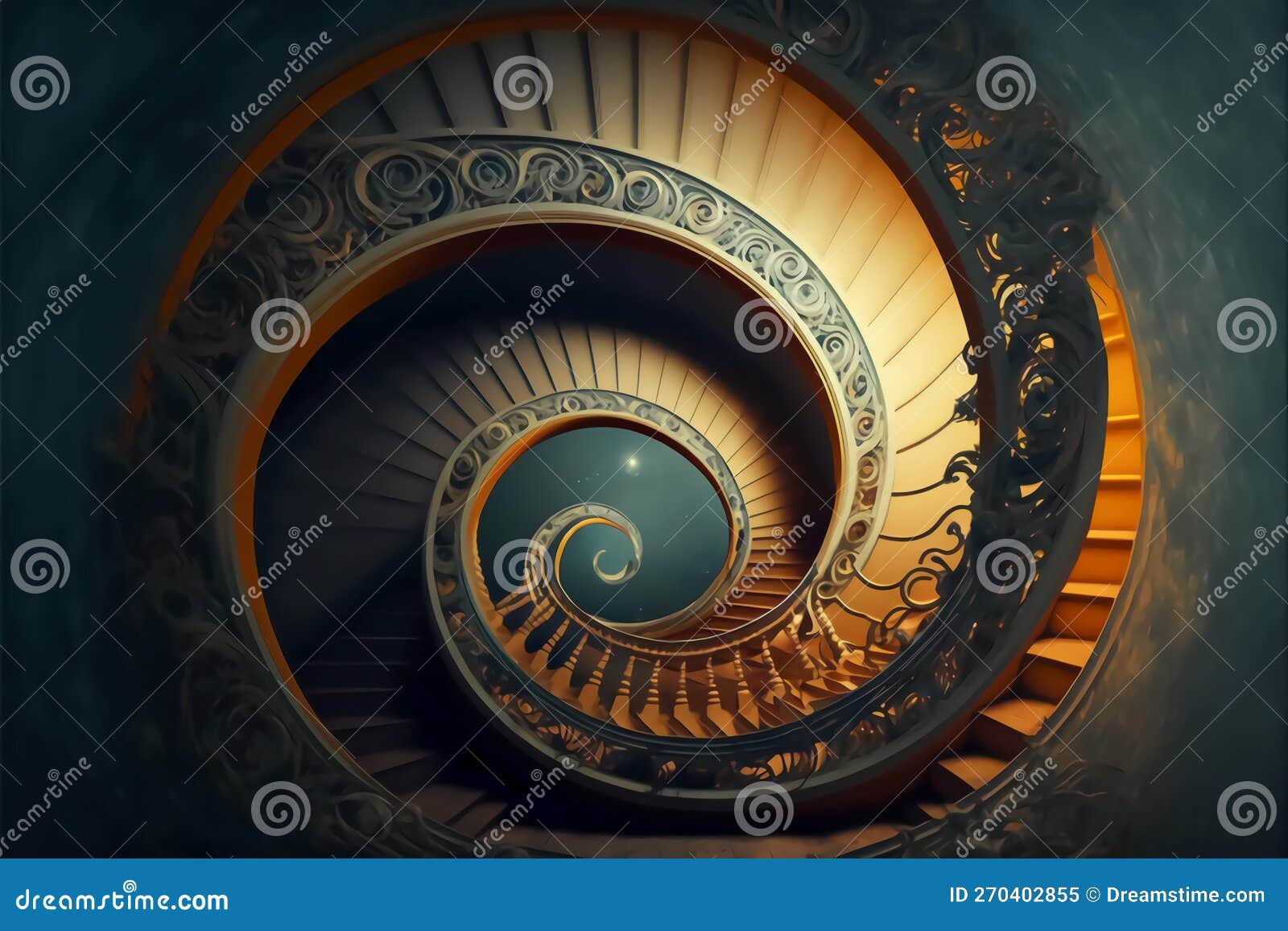 Generative AI. DNA Spiral Structure. DNA Helix Complementary Strand Of ...