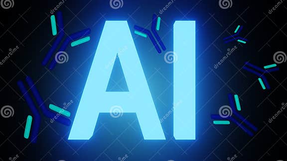 Generative AI Technology for Antibody Engineering Stock Illustration ...