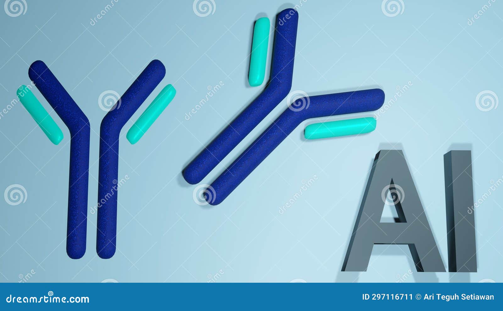 Generative AI Technology for Antibody Engineering Stock Illustration ...