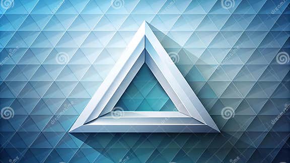 Abstract White Geometric Triangle 3D Background. Vector Illustration ...