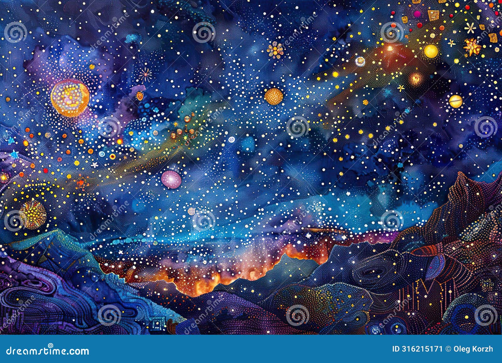 Generative Ai on Theme of Beautiful Starfall in Sky, Bright Meteorites ...