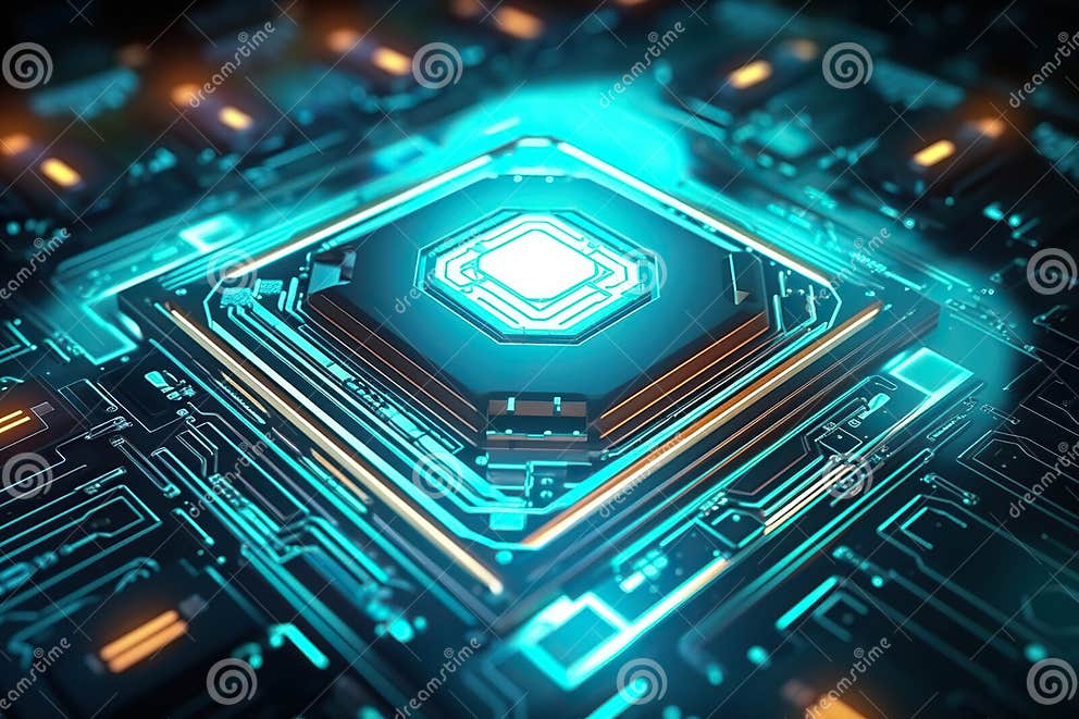 Generative Ai on Theme of Beautiful Surface Microchip for Design ...