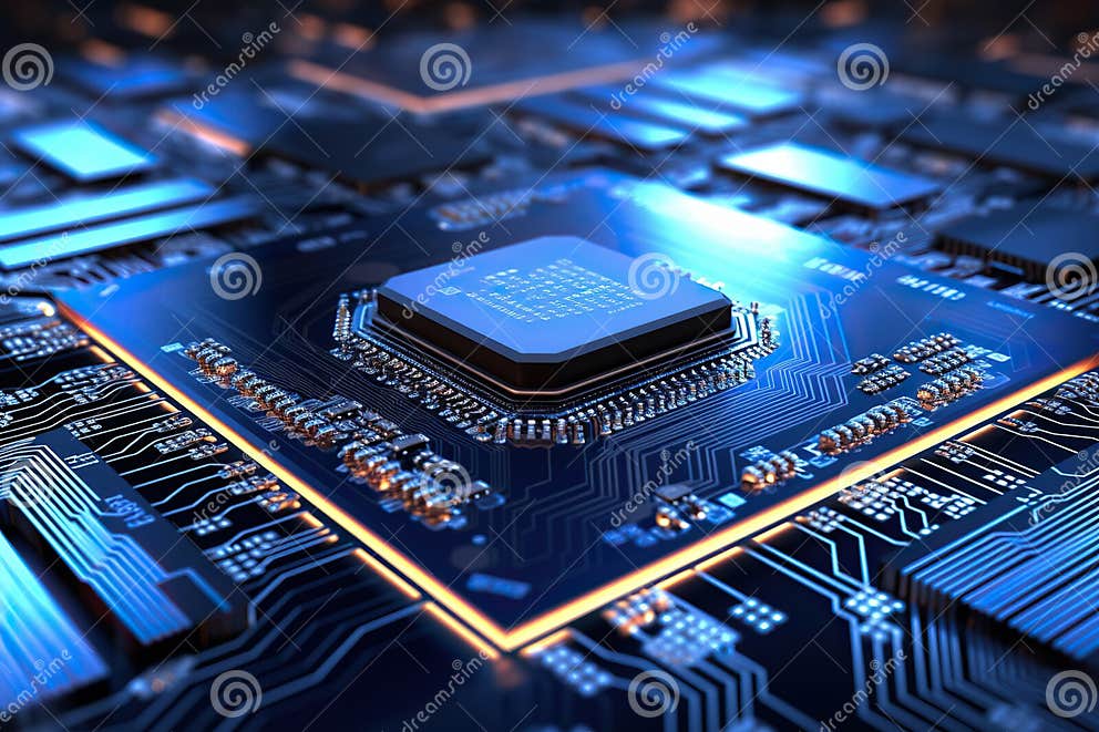 Generative Ai on Theme of Beautiful Surface Microchip for Design ...