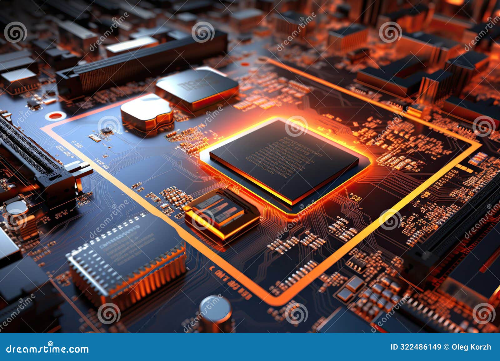 Generative Ai on Theme of Beautiful Surface Microchip for Design ...