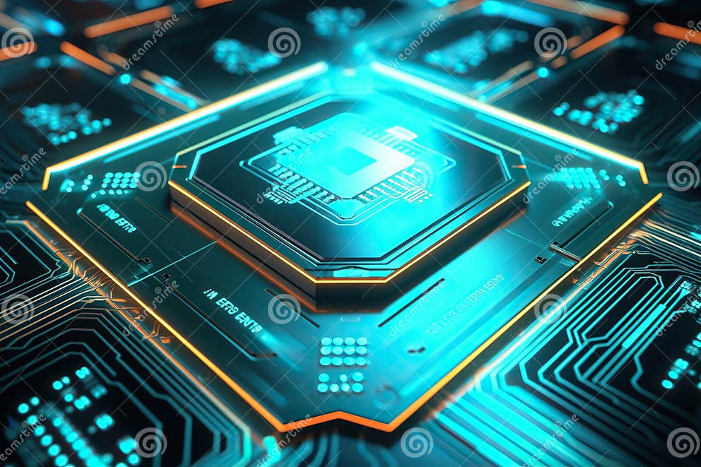 Generative Ai on Theme of Beautiful Surface Microchip for Design ...