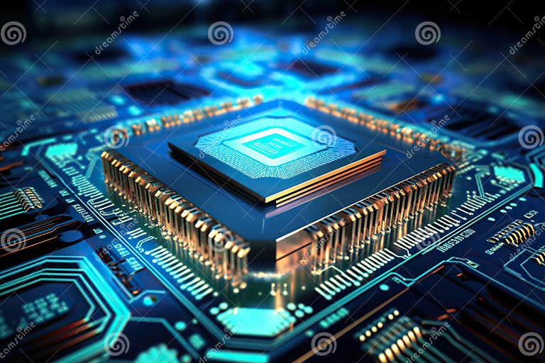 Generative Ai on Theme of Beautiful Surface Microchip for Design ...