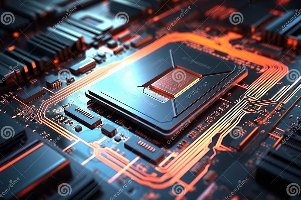 Generative Ai on Theme of Beautiful Surface Microchip for Design ...