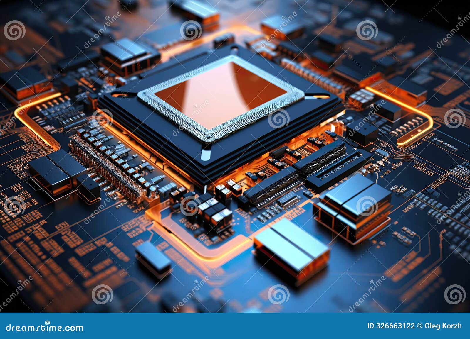 Generative Ai on Theme of Beautiful Surface Microchip for Design ...