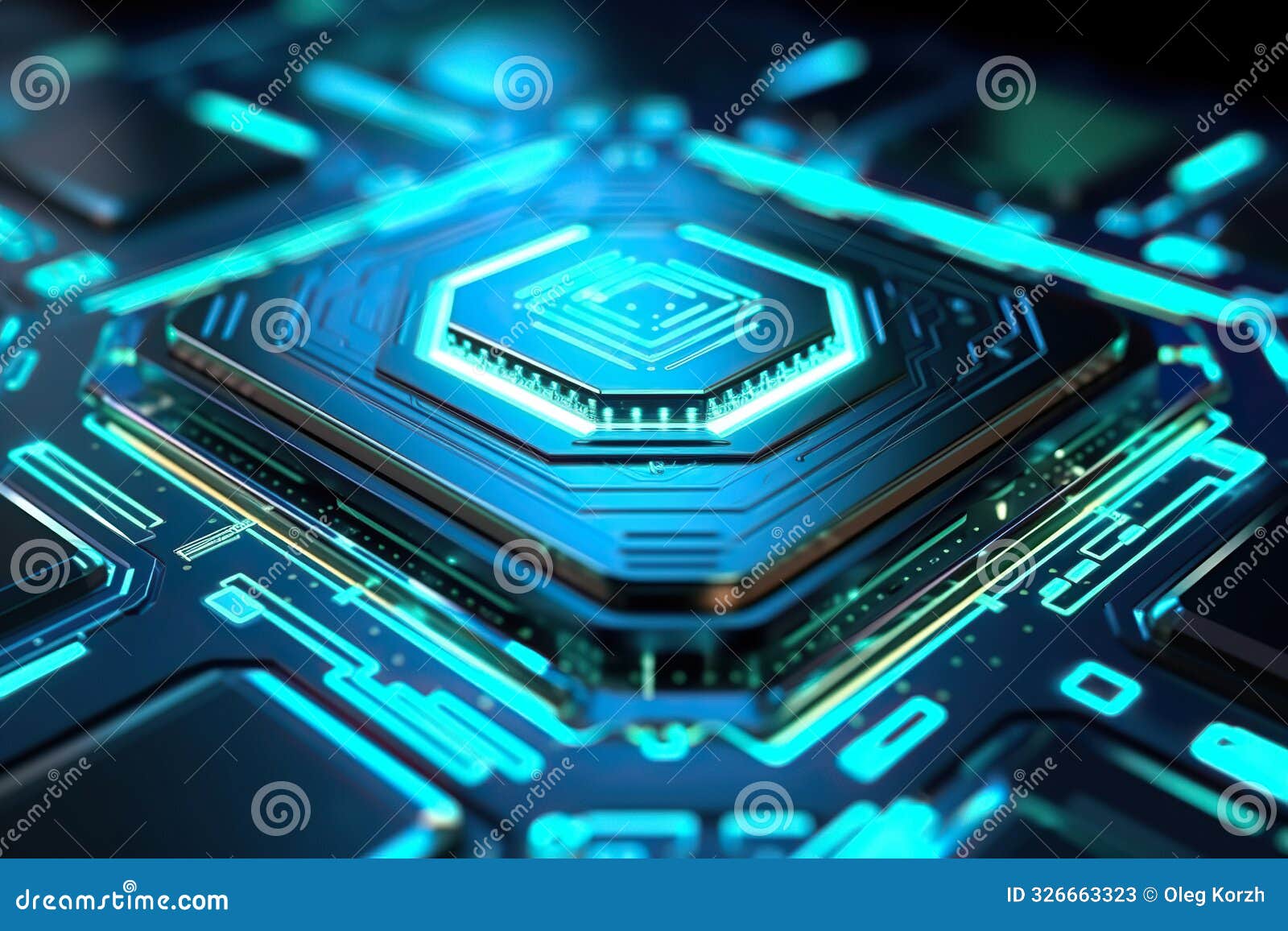 Generative Ai on Theme of Beautiful Surface Microchip for Design ...