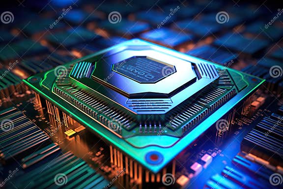 Generative Ai on Theme of Beautiful Surface Microchip for Design ...