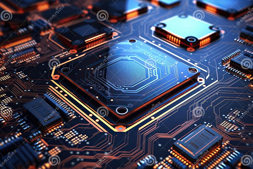 Generative Ai on Theme of Beautiful Surface Microchip for Design ...