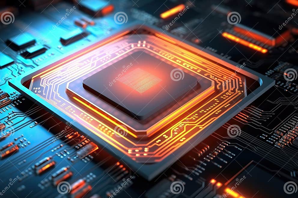 Generative Ai on Theme of Beautiful Surface Microchip for Design ...