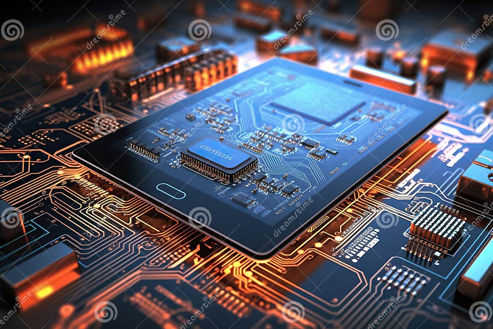 Generative Ai on Theme of Beautiful Surface Microchip for Design ...