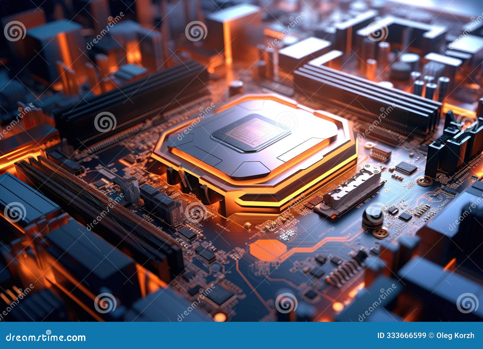 Generative Ai on Theme of Beautiful Surface Microchip for Design ...