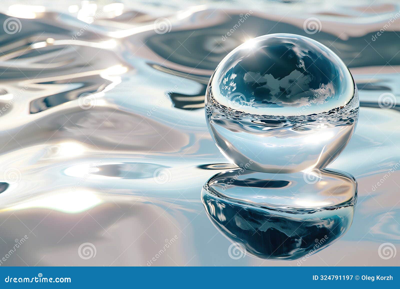 Generative Ai on Theme of Beautiful Texture Clean Water for Design ...