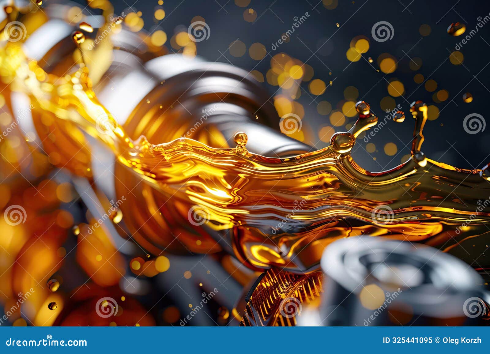 Generative Ai on Theme of Beautiful Texture Surface Motor Oil, Design ...