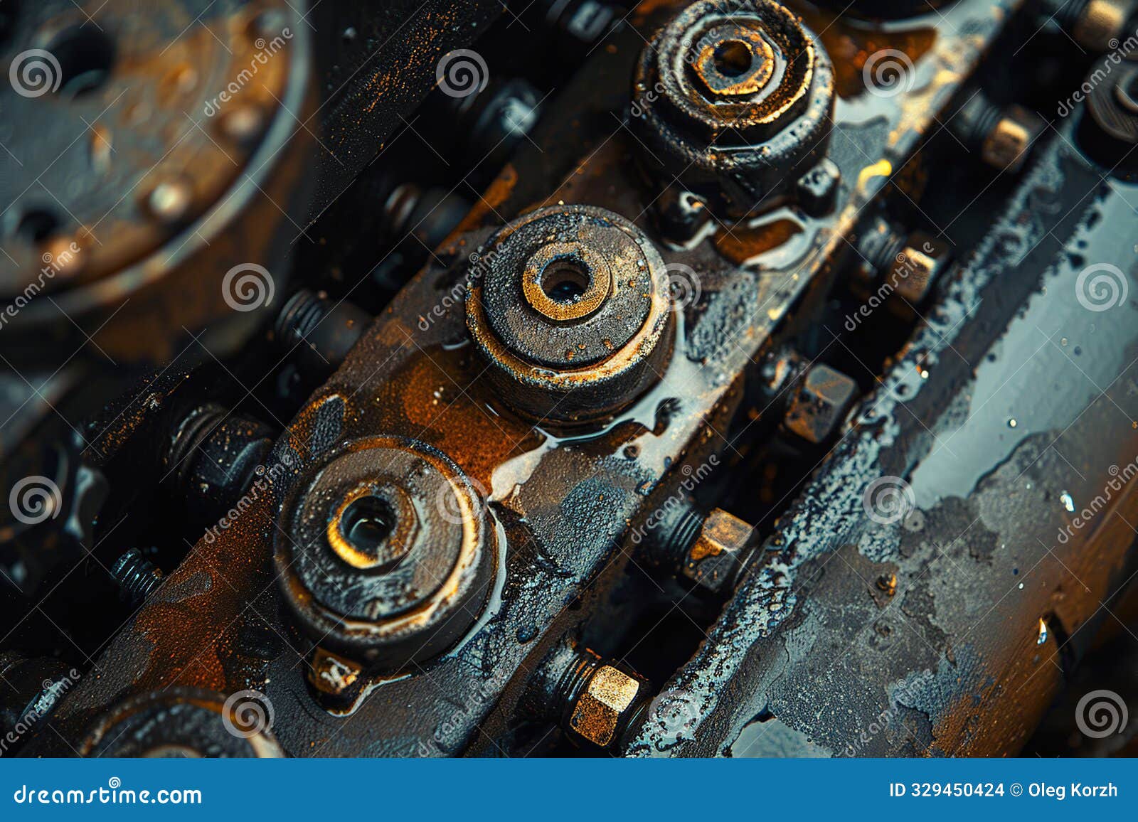 Generative Ai on Theme of Beautiful Texture Surface Motor Oil, Design ...