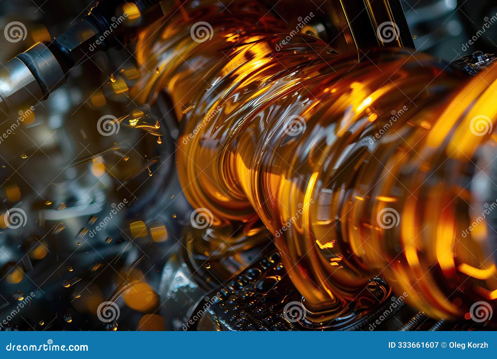 Generative Ai on Theme of Beautiful Texture Surface Motor Oil, Design ...