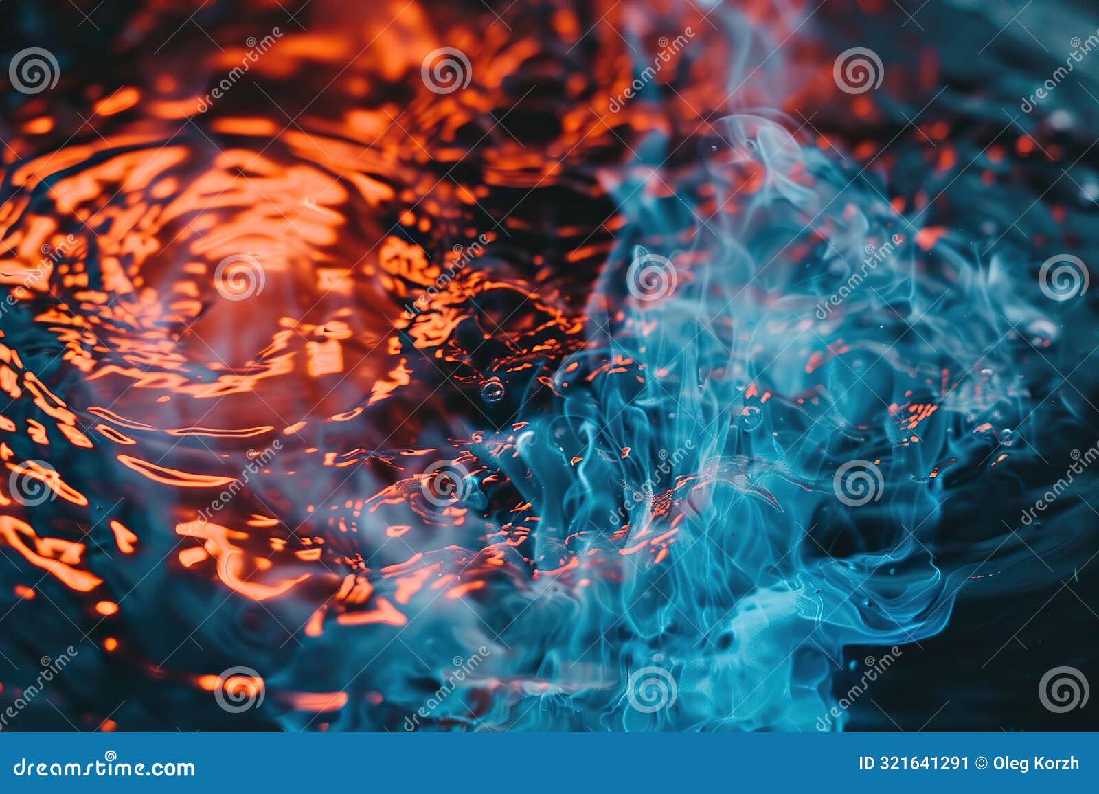 Generative Ai on Theme of Beautiful Texture Water and Fire for Design ...