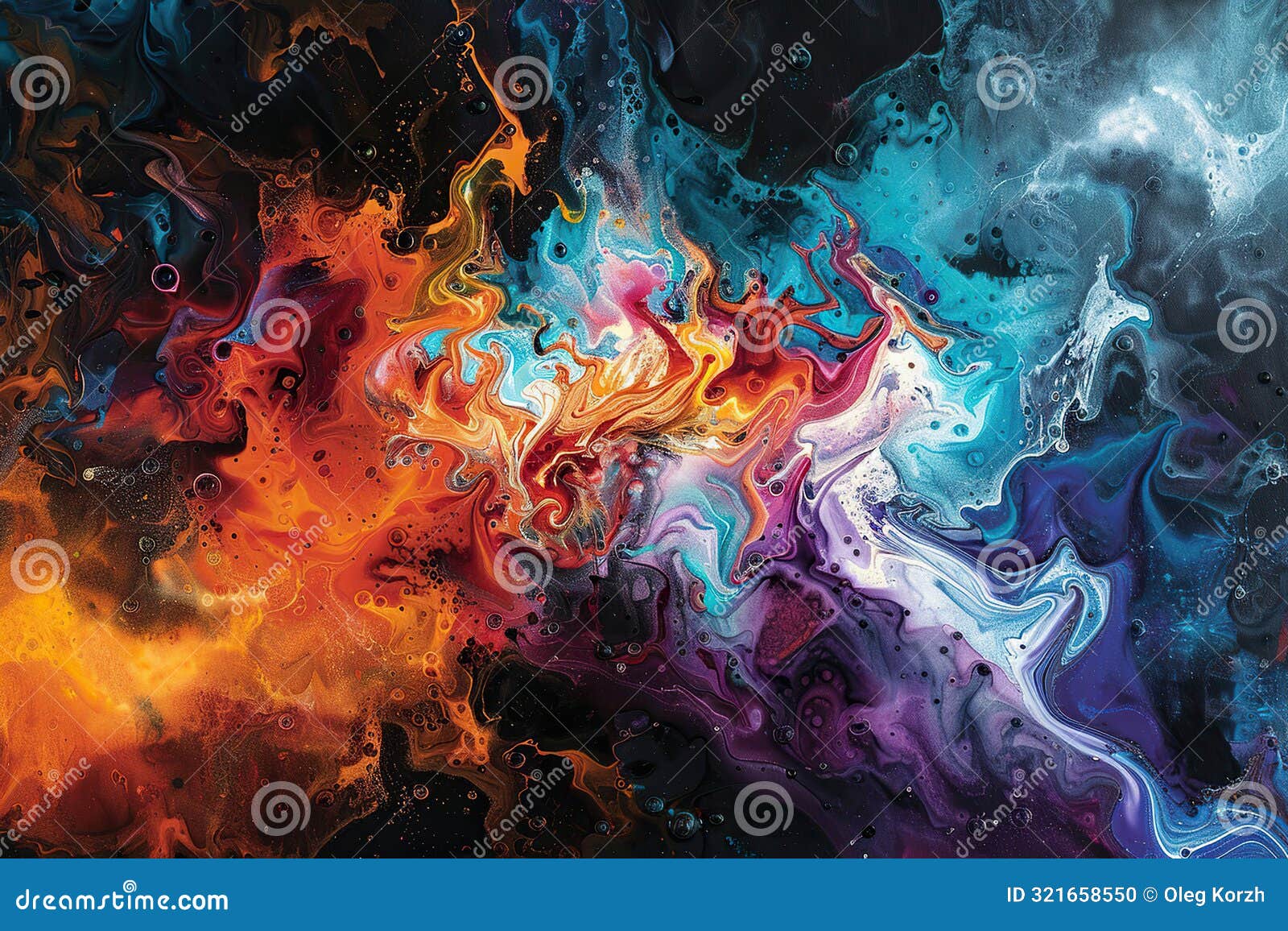 Generative Ai on Theme of Beautiful Texture Water and Fire for Design ...