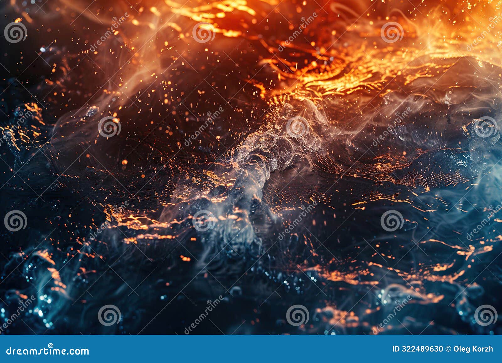 Generative Ai on Theme of Beautiful Texture Water and Fire for Design ...